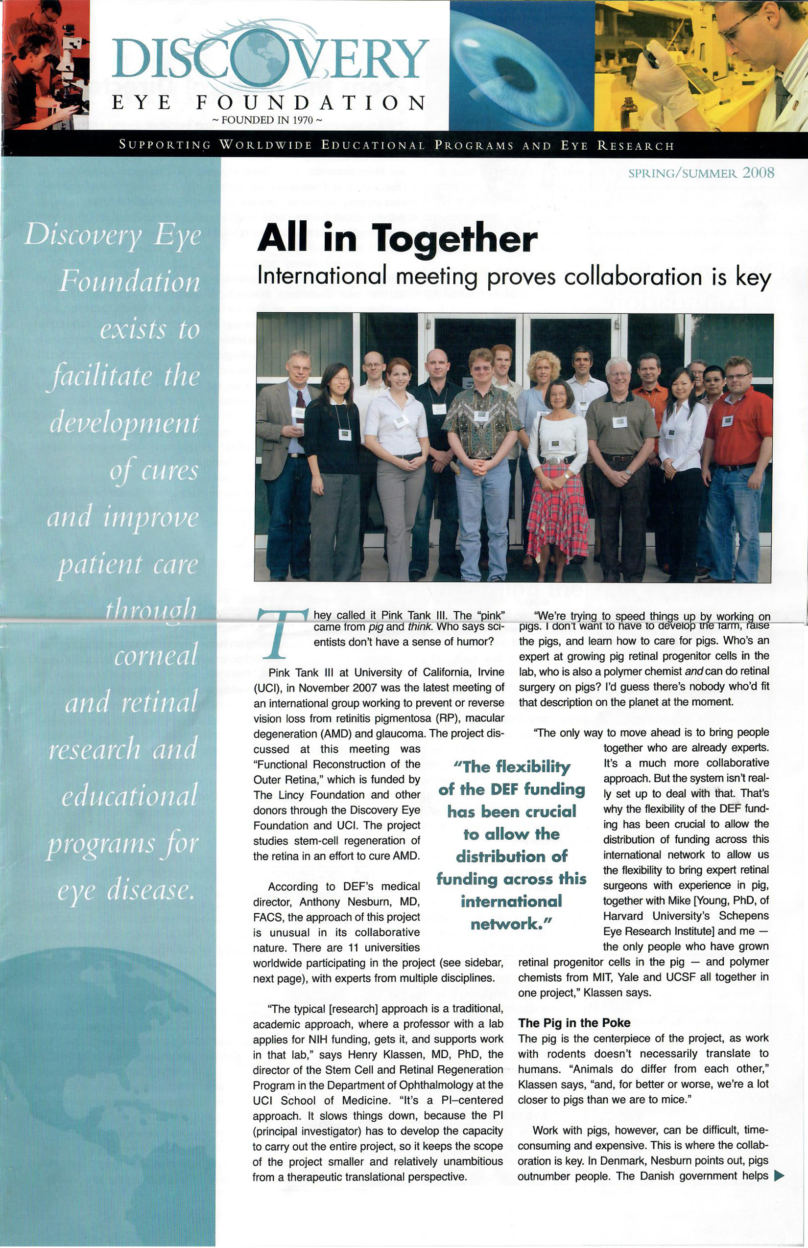 Newsletters - Discovery Eye Foundation