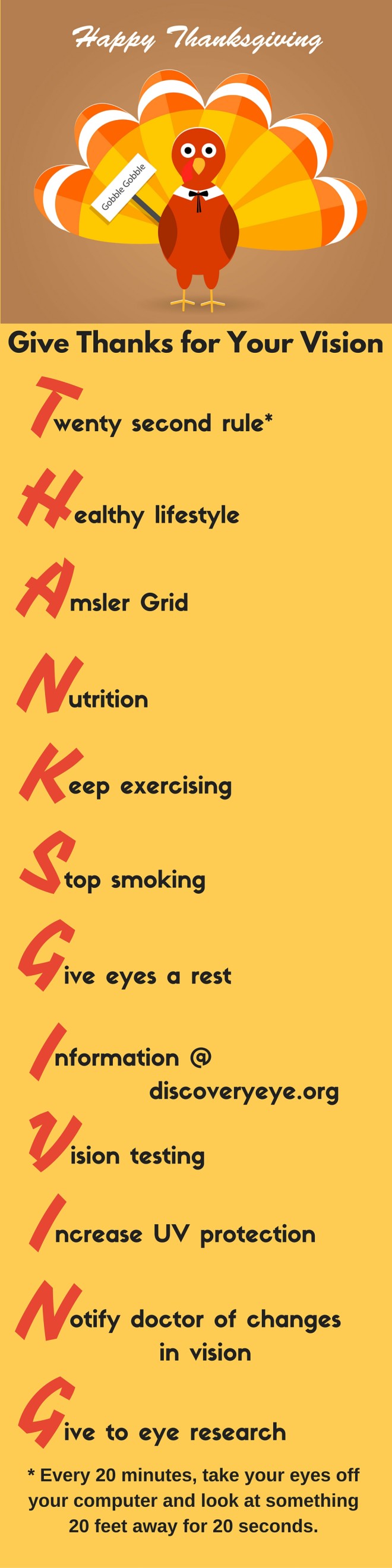 Healthy Vision Tips for Thanksgiving! - Discovery Eye Foundation